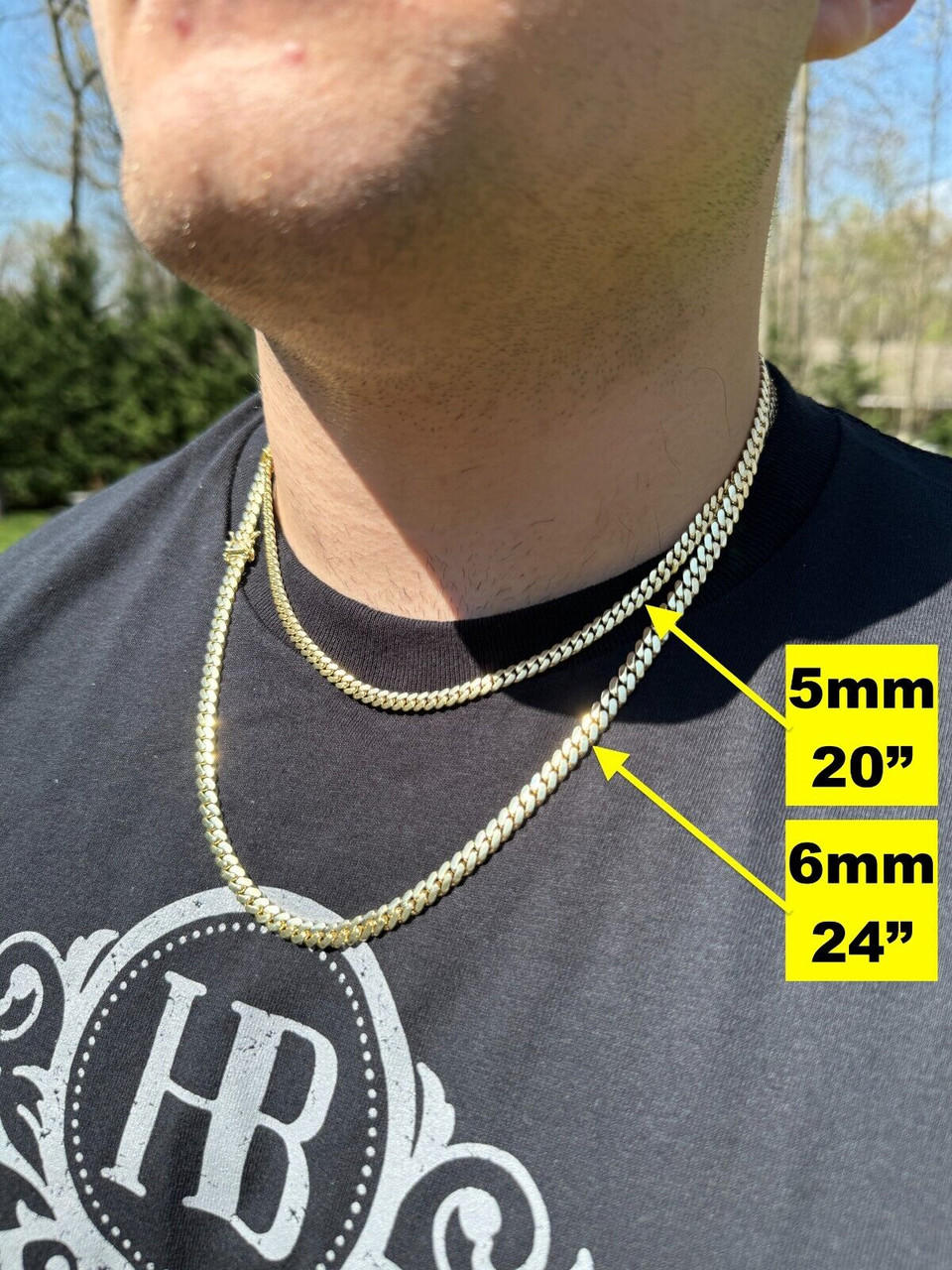 HANDMADE Tight Link Solid 14k Gold Miami Cuban Link Chain Or Bracelet ...