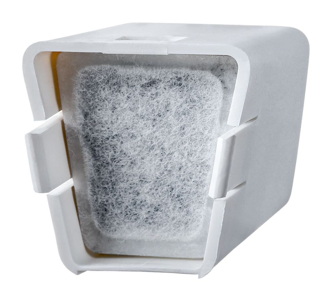 White Pod Housing/Nozzle with Insert - WaterDistillersDirect.co.uk
