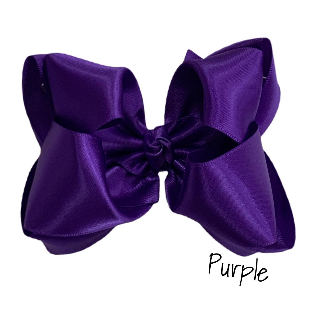 Satin Stack Hairbows by One Stop Bow Shop