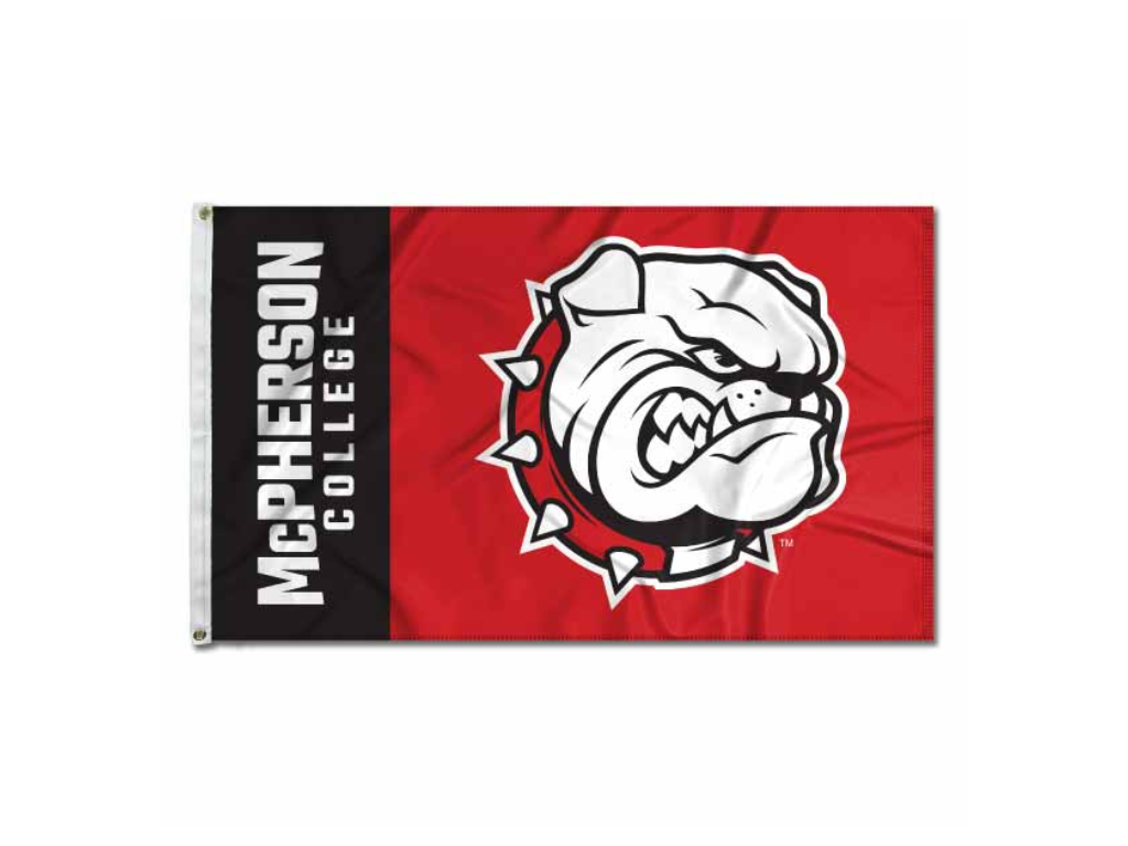 3x5 MC Flag - McPherson College Bulldog Store