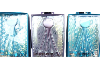 Squid Braided 3n1 Cable - McPherson College Bulldog Store