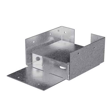 Simpson Strong-Tie ABW ZMAX Adjustable Post Base (Nominal and Rough Cut ...