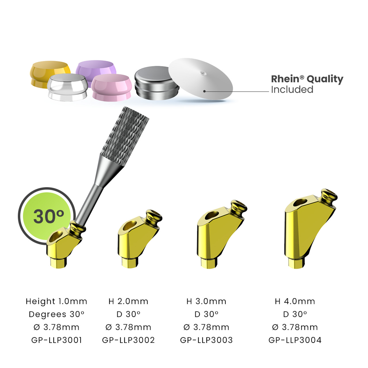 Dental Implants - Prosthetics - Overdenture - Low-Profile Lock - Glowhite