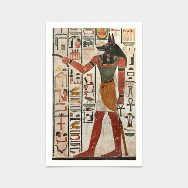 Egyptian art,Mural paintings in the Tomb of Seti,Anubis mural,art ...