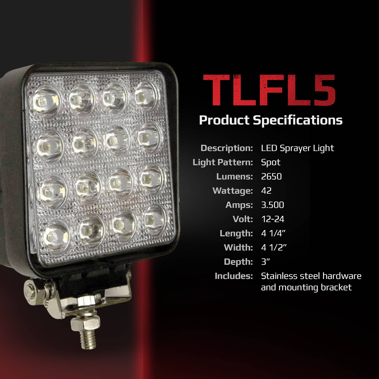 LED Blue Work Light, Sprayer Light, TL115F LED Work Lights from Tiger ...
