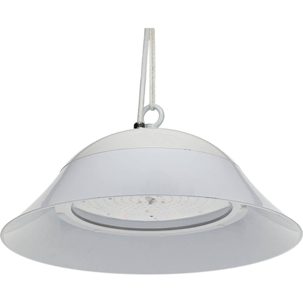 150W LED Covered High Bay Light Flood Light Pattern, 20250 Lumens ...