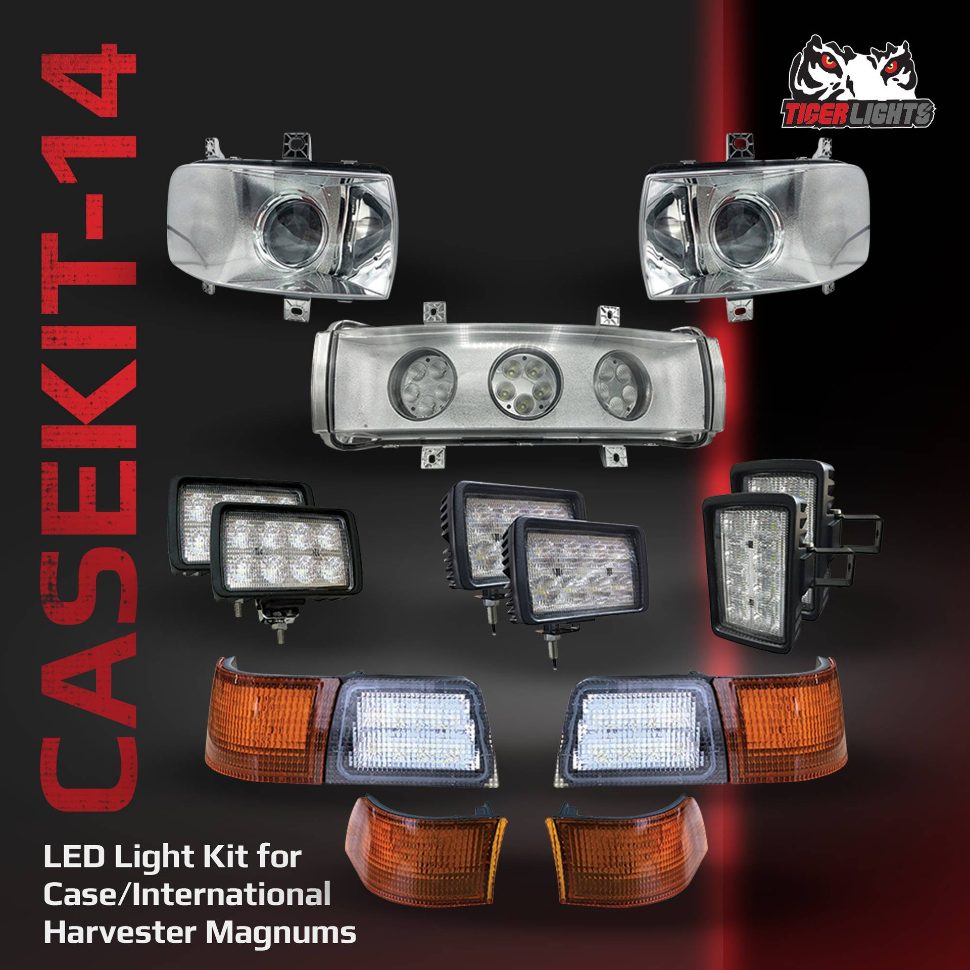 Complete LED Light Kit for Case/IH Magnums w/Upgraded Headlights ...