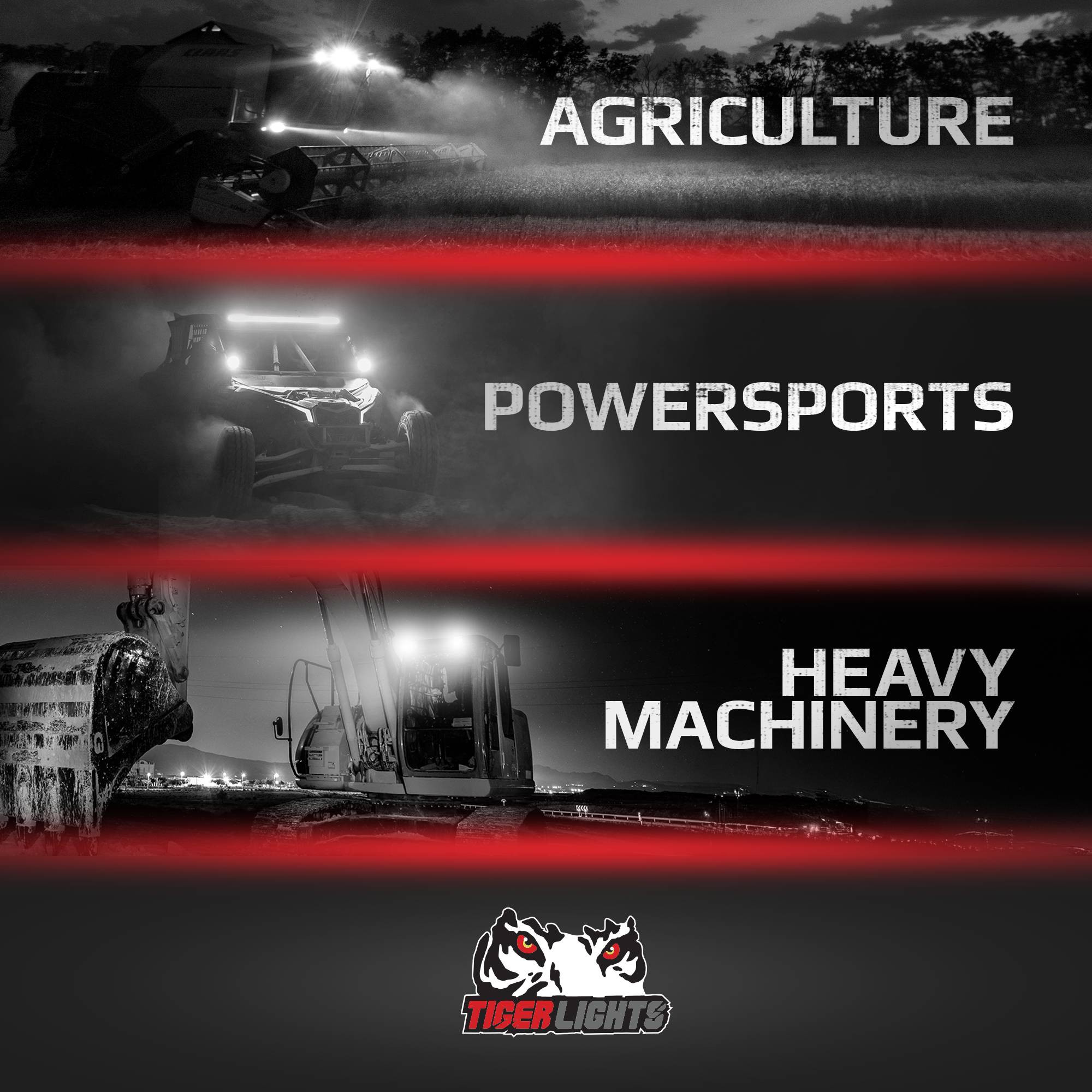 LED Case/IH Magnum LED Light Kit Agricultural LED Lights from Tiger Lights