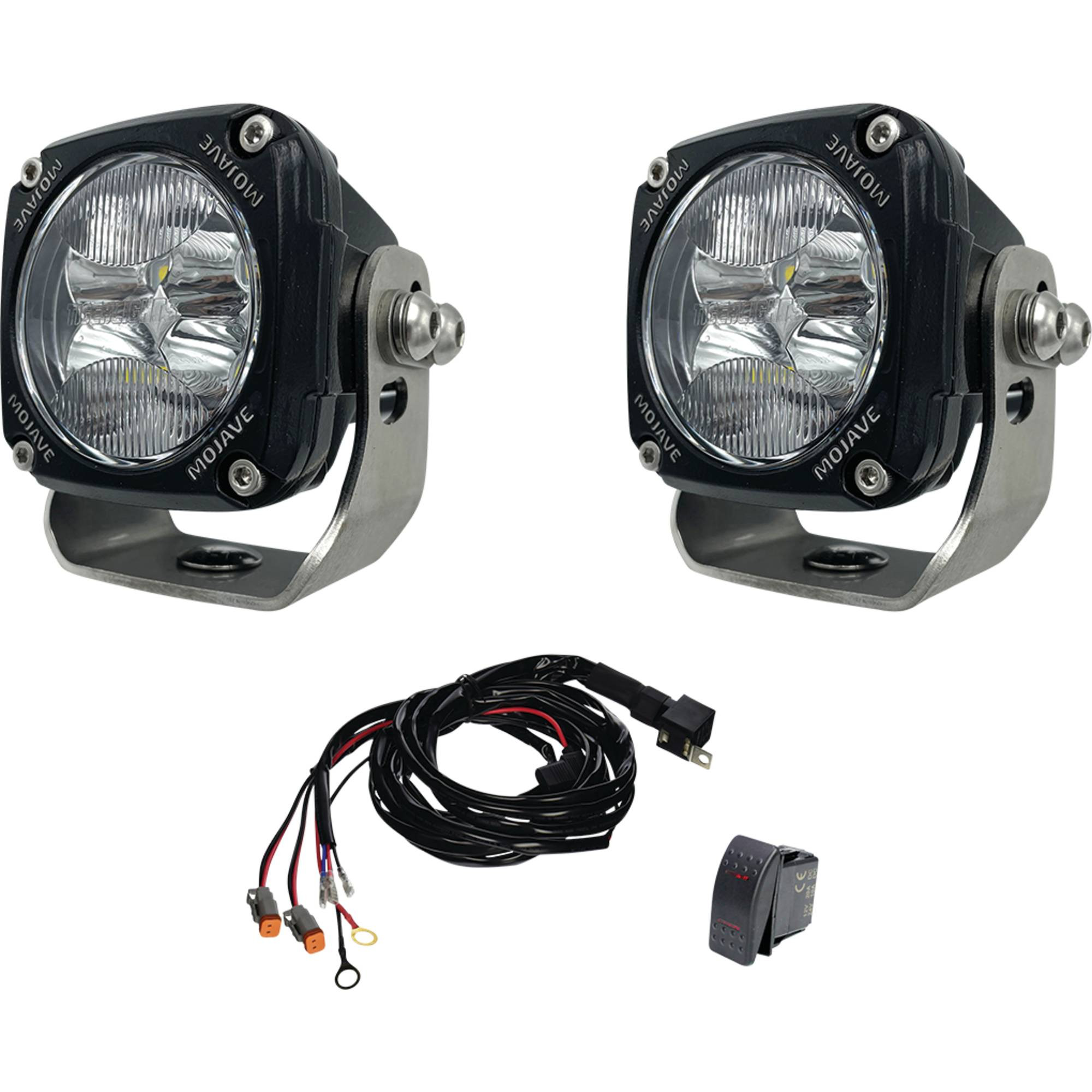 Dual LED 3" Flush Mount Mojave Light Kit 3.300 Amps, 12-24 Volt; TLM3 ...