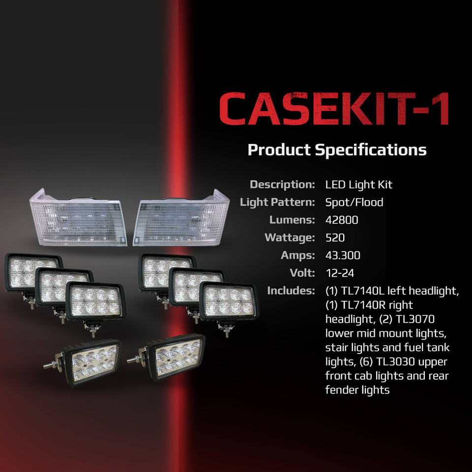 LED Case/IH Magnum LED Light Kit Agricultural LED Lights from Tiger Lights