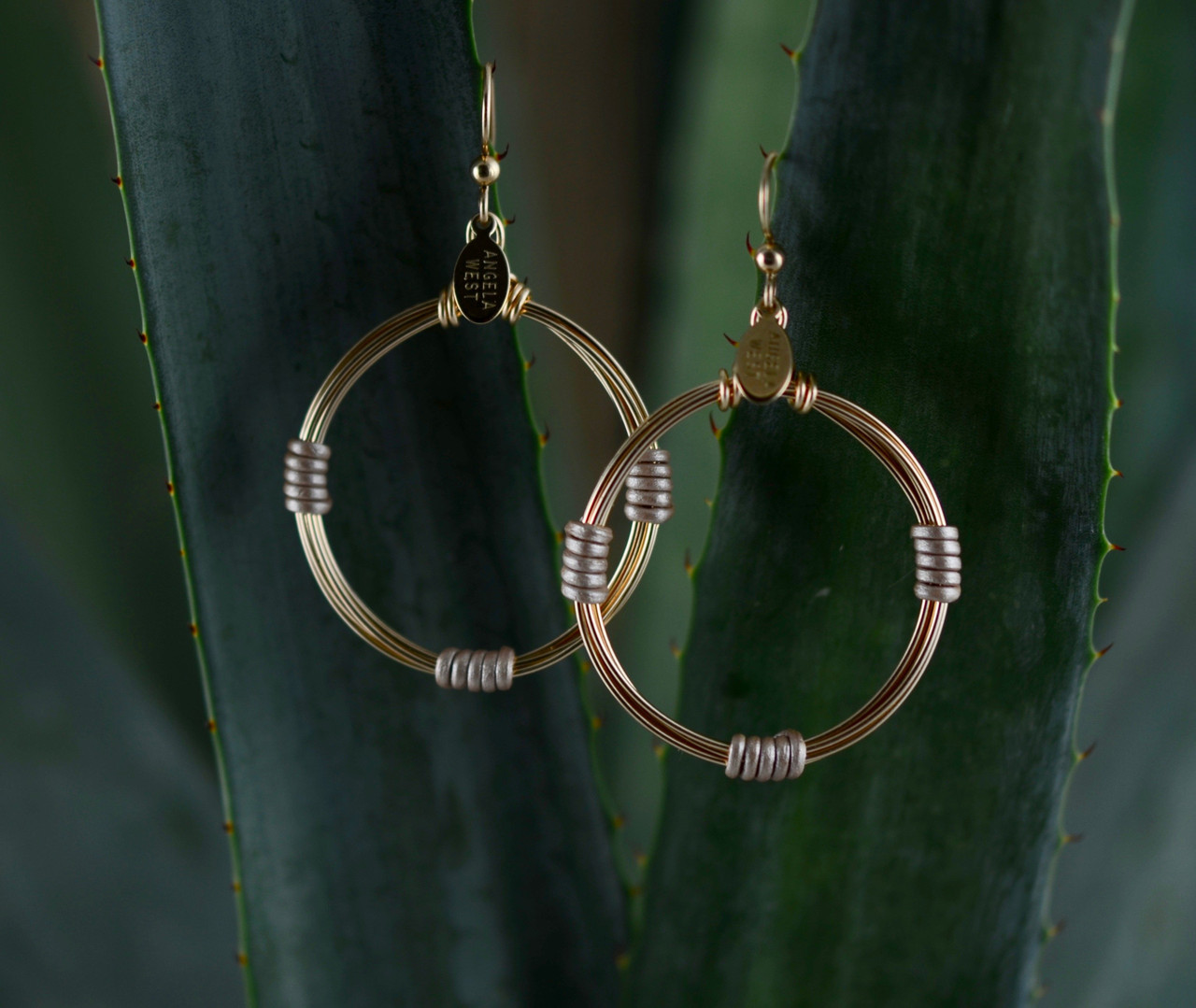 Mesa Gold Hoops - Champagne