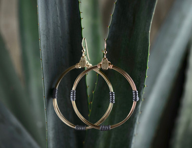 Mesa Gold Hoops - Graphite