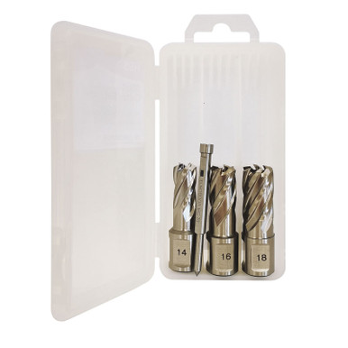 Euroboor HSS Annular Cutter Set - 30mm Depth - 4 piece - Trucut New Zealand