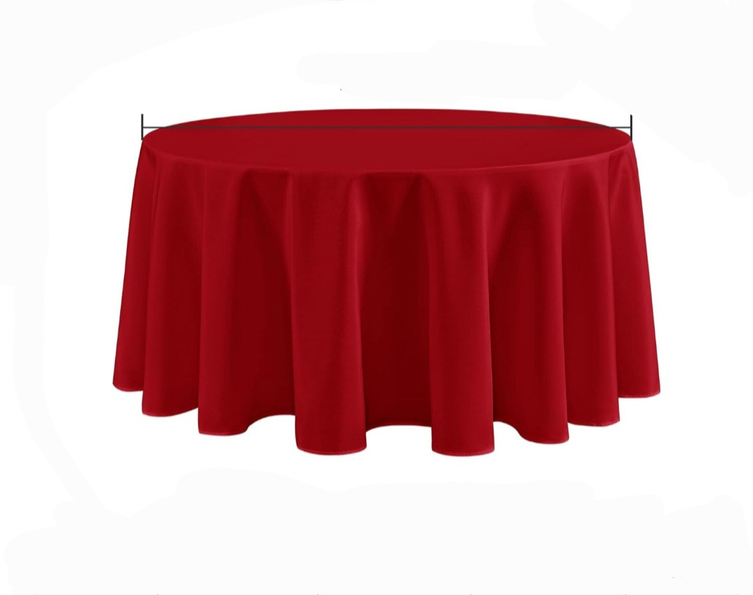 Red Round Table Cloth - 707 Party Rentals