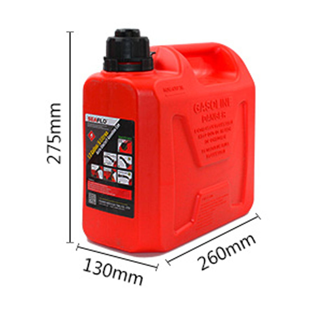 Portable fuel container (red) with black cover 5l - Goldunited Sdn Bhd