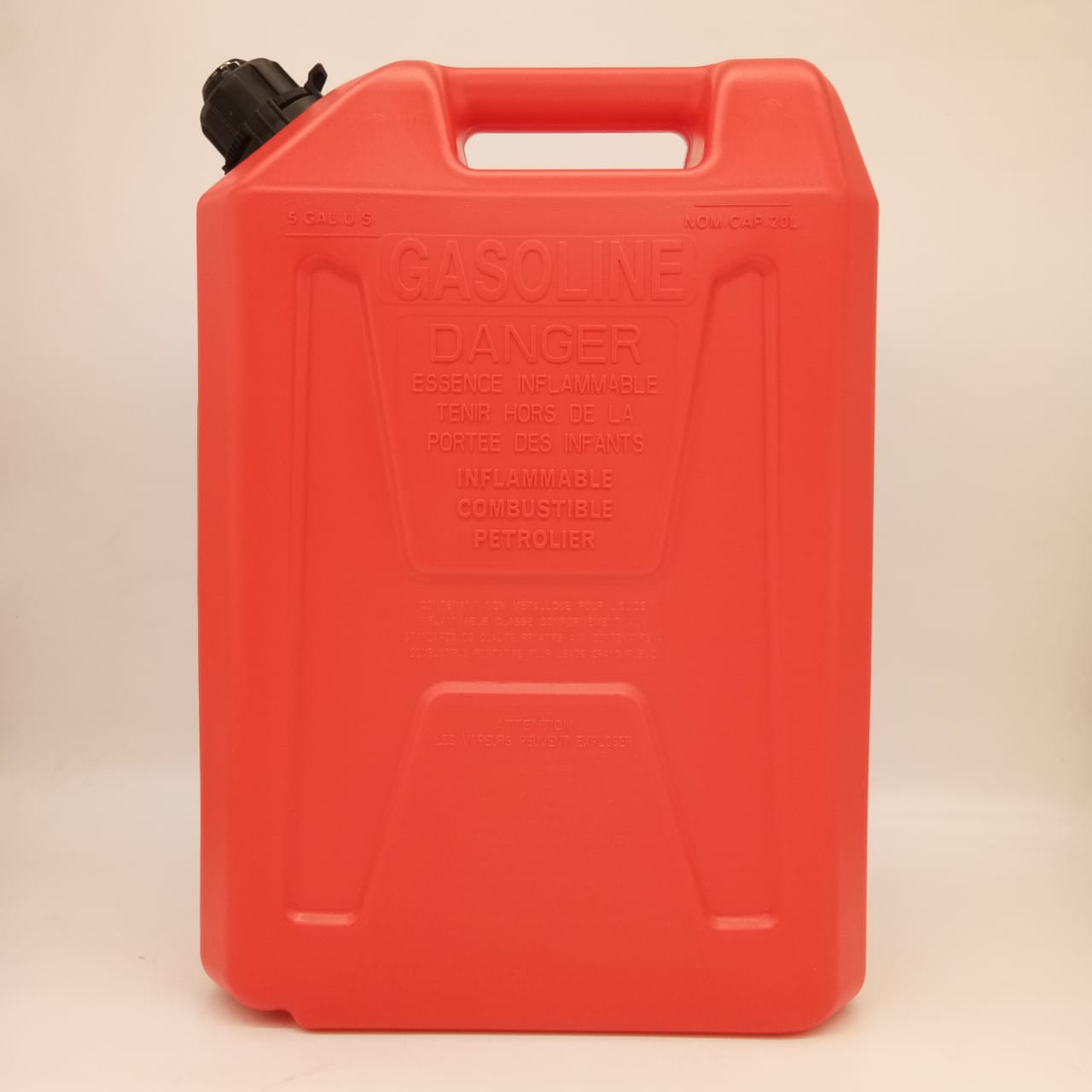 Portable Fuel Container (Red) With Black Cover 20L - Goldunited Sdn Bhd