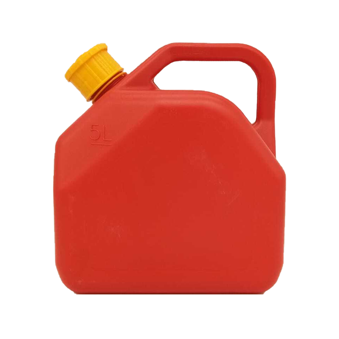 Portable fuel container (red) with yellow cover 5l - Goldunited Sdn Bhd
