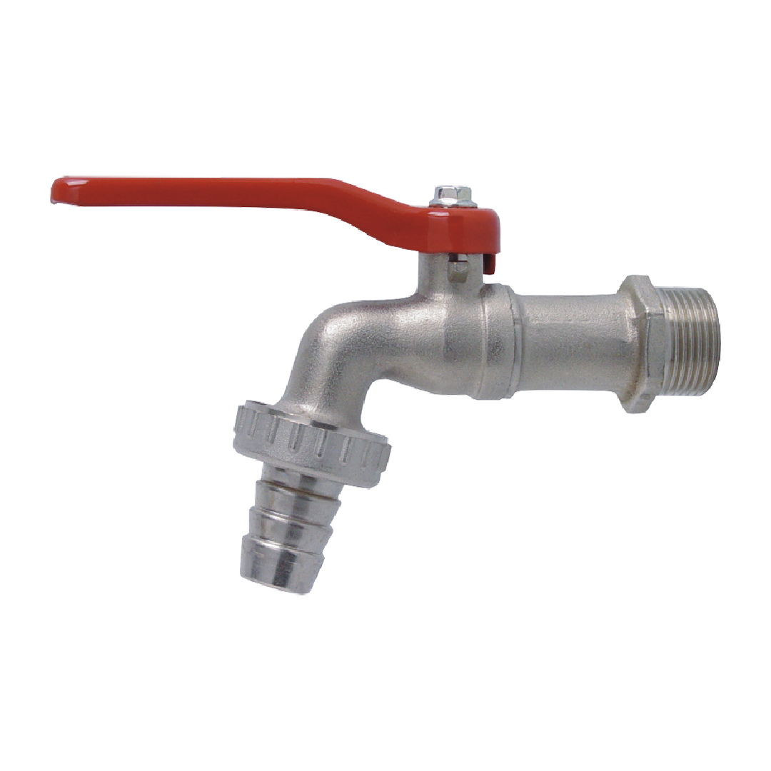 Showy red handle garden tap 3/4" #6074 - Goldunited Sdn Bhd