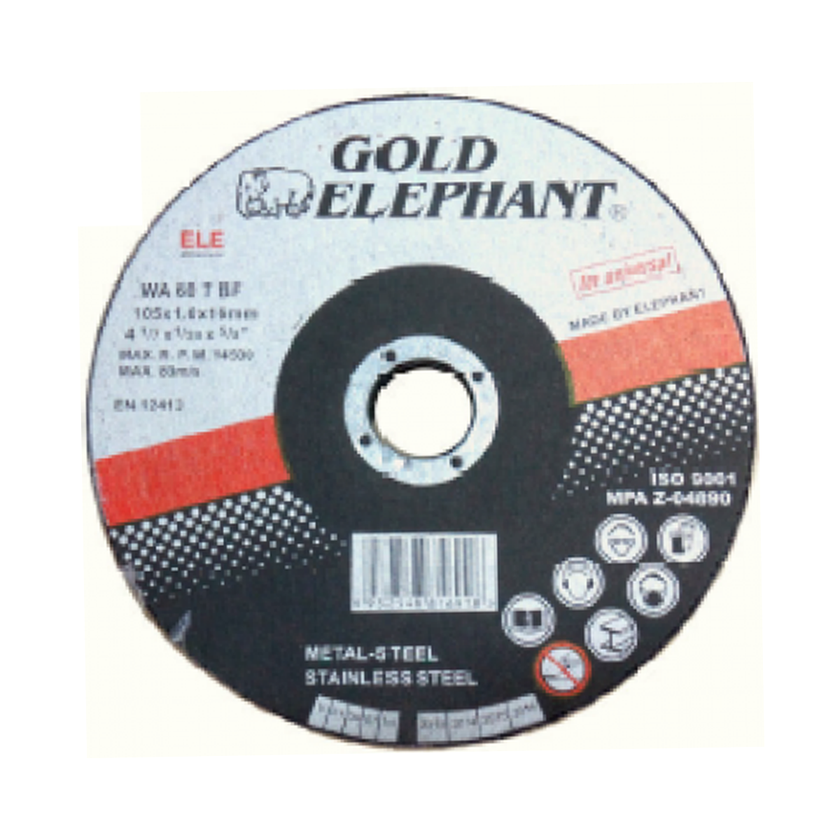Gold elephant cutting disc 4" x 1.0mm x 16mm - Goldunited Sdn Bhd