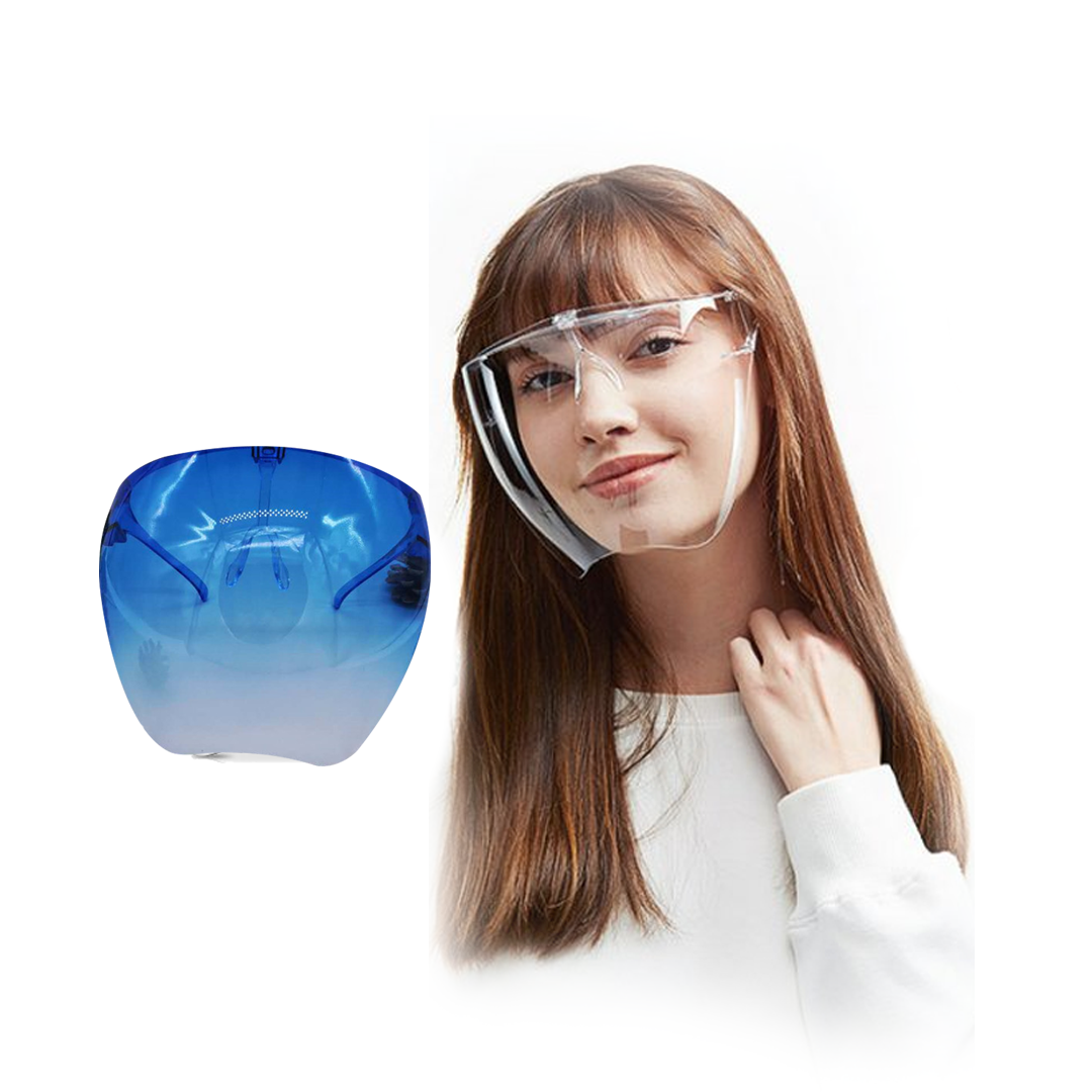 Face shield isolation protective mask blue - Goldunited Sdn Bhd