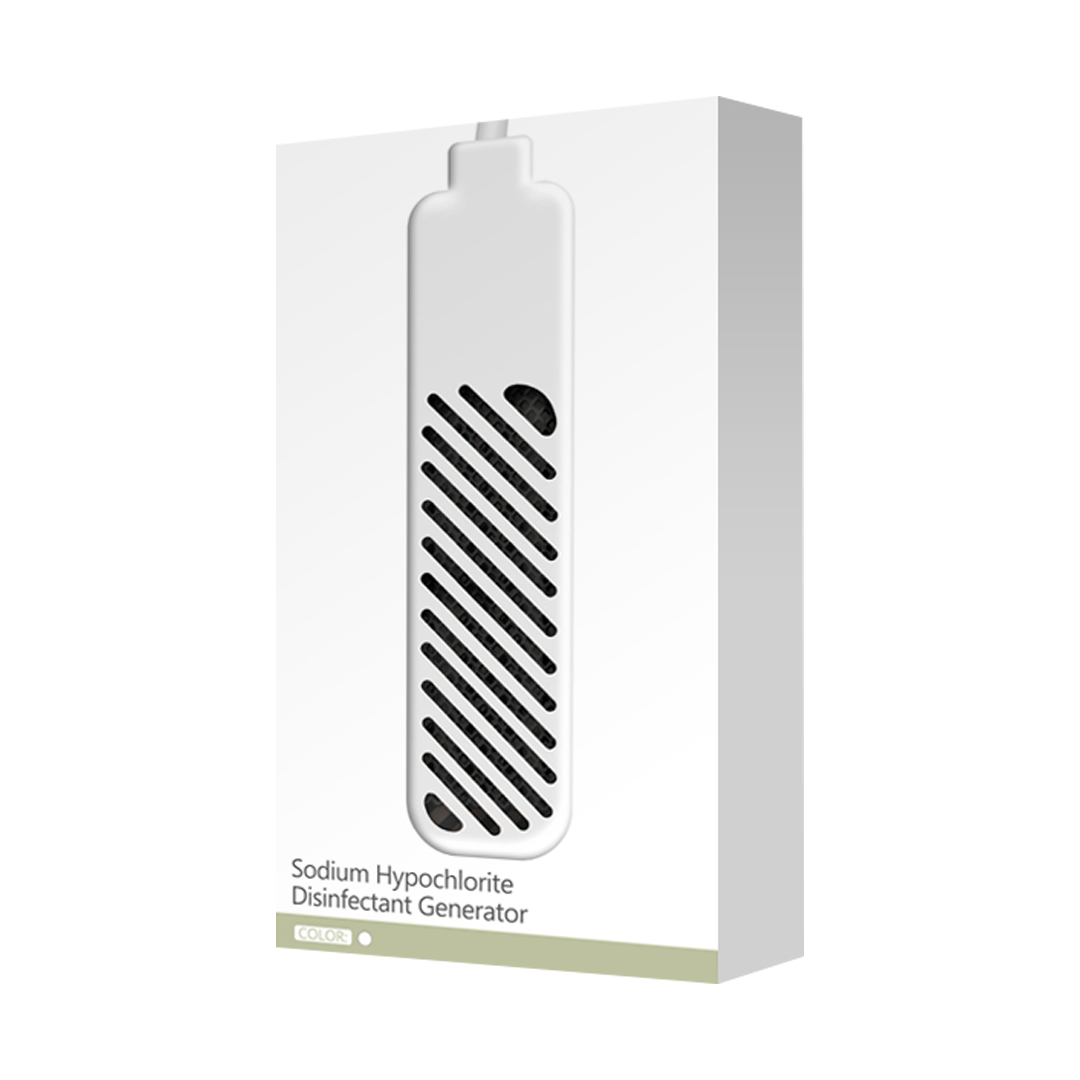 Sodium hypochlorite disinfectant generator with testing pad ...