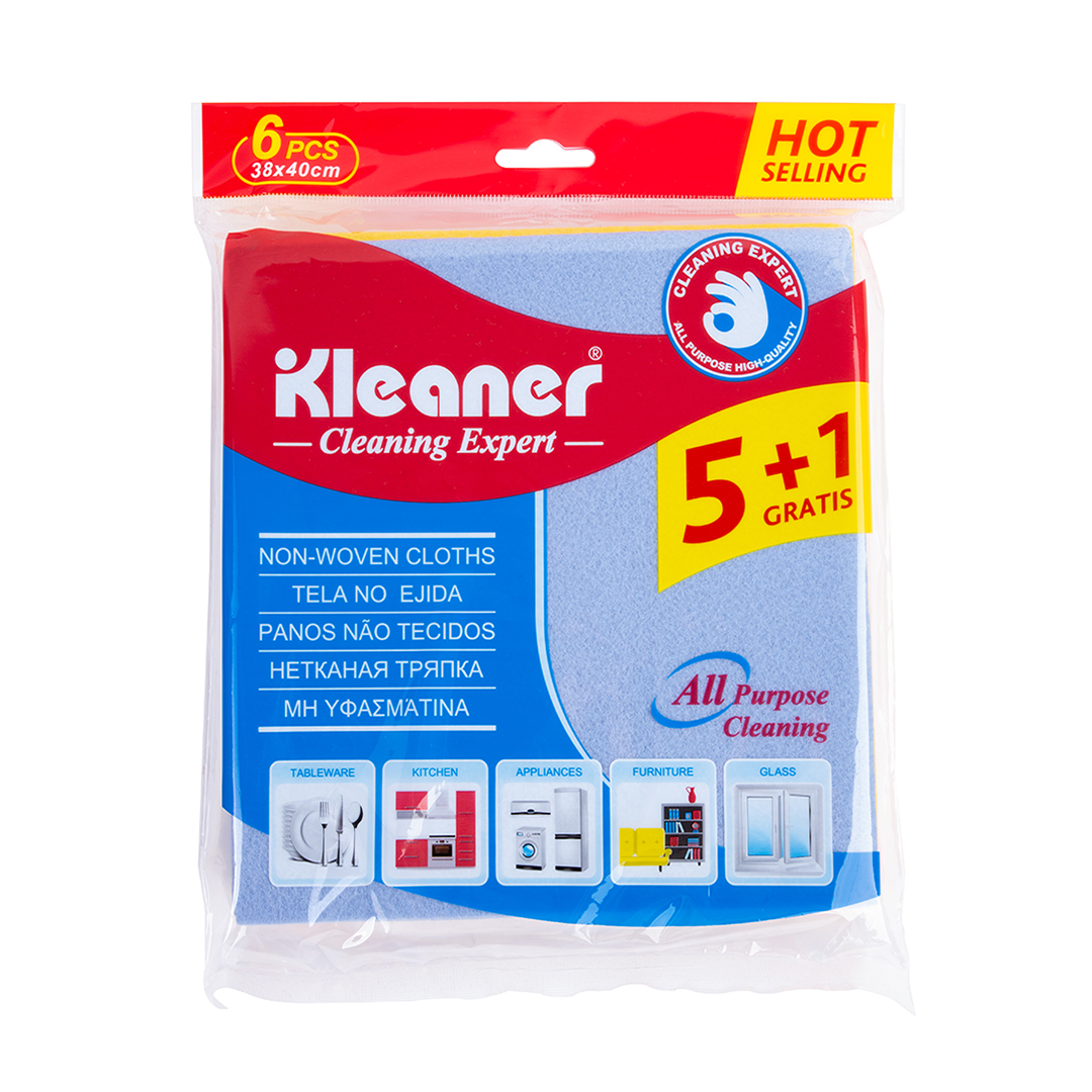 KLEANER GSG008 non-woven cloth 38x40cm (6pcs/pack) - Goldunited Sdn Bhd