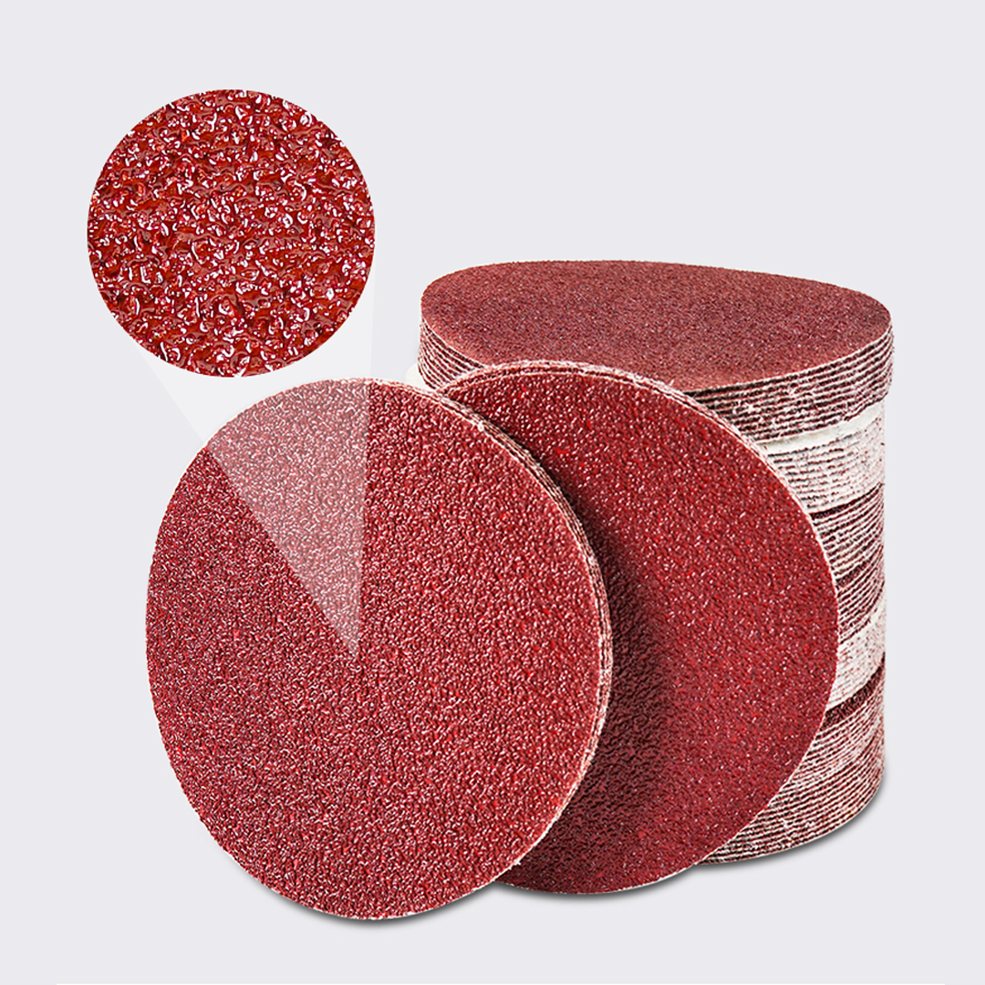 Velcro Maroon Pad 4" #320 - Goldunited Sdn Bhd