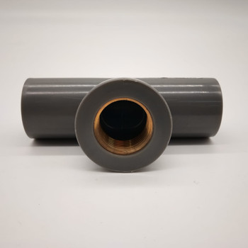 Female Pvc T-Joint 1/2" With Brass Thread - Goldunited Sdn Bhd