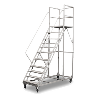 Trolley ladder 2.5m(H) x 0.7m(W) - Goldunited Sdn Bhd