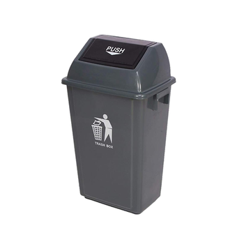 FLAP TRASH BIN 60L (GREY) - Goldunited Sdn Bhd