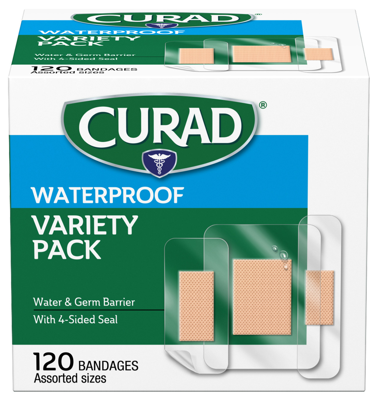 CURAD Bandage Variety Pack, Assorted Sizes, 300/box, 18 boxes