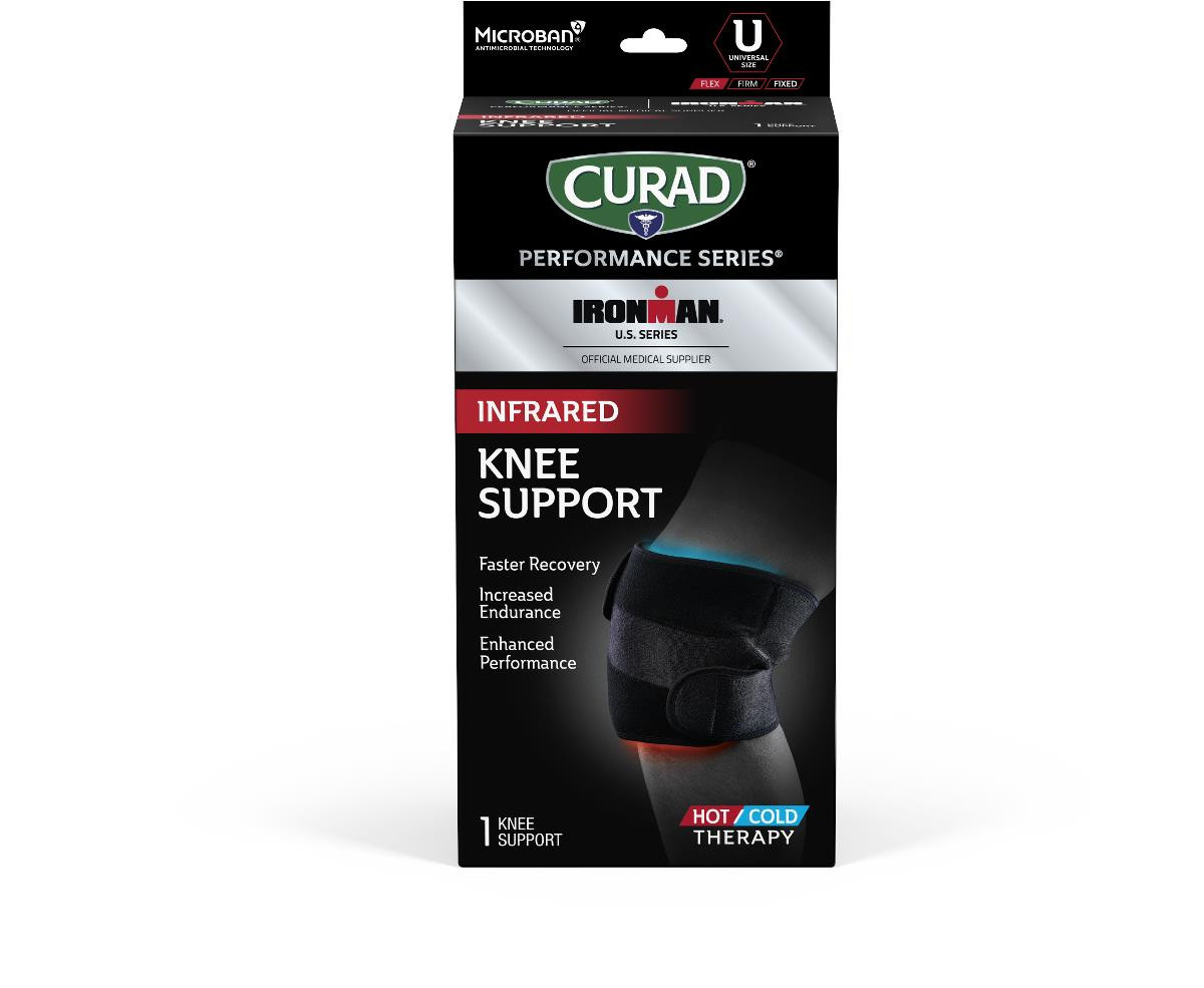 CURAD IRONMAN Antibacterial Bandage, Elbows and Knees