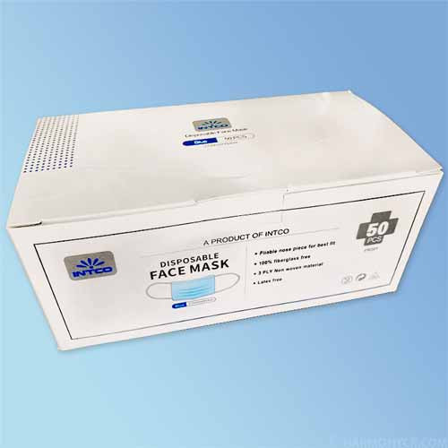3 Layer Disposable Face Masks, Blue 50/box MEL040B | Harmony Lab and Safety