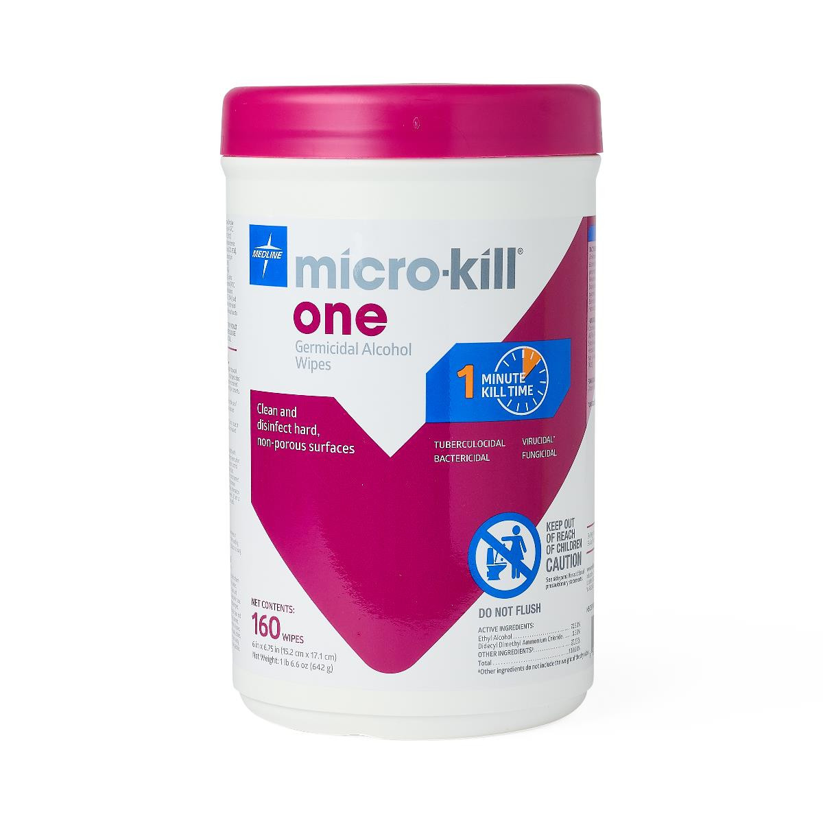Medline Micro-Kill One Germicidal Alcohol Wipes