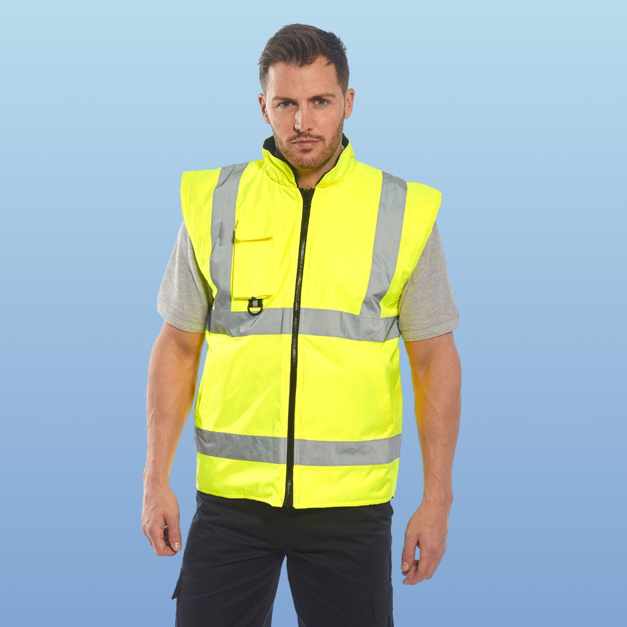 Portwest US427 Hi-Vis 7-in-1 Insulated Safety Jacket