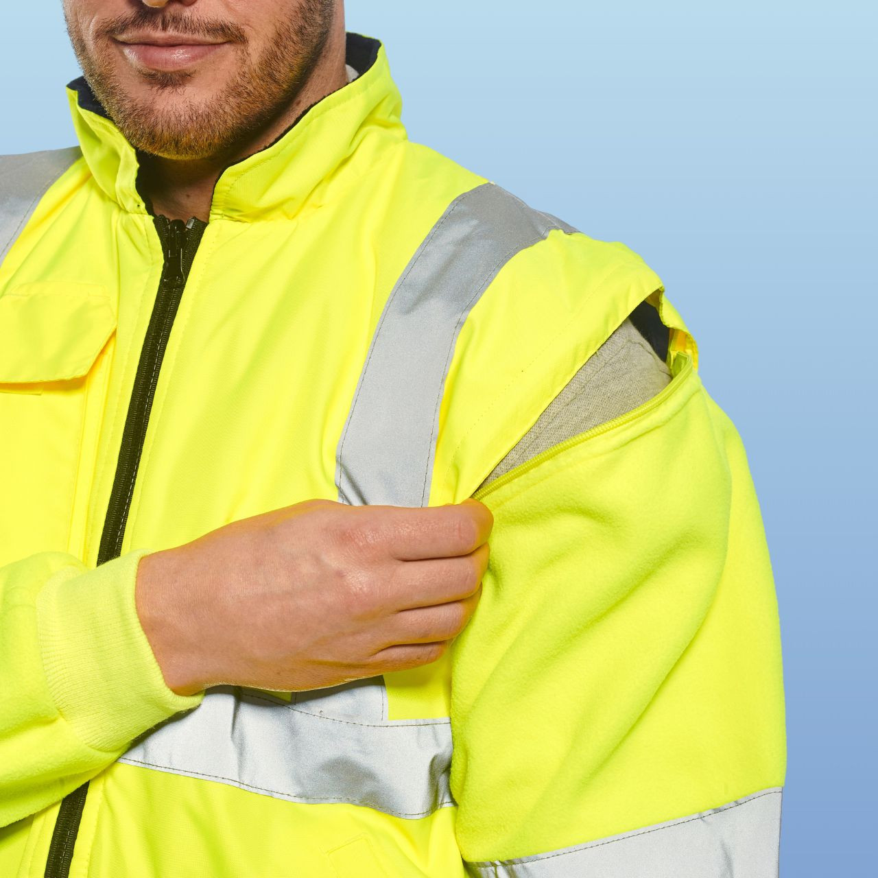 Portwest US427 Hi-Vis 7-in-1 Insulated Safety Jacket