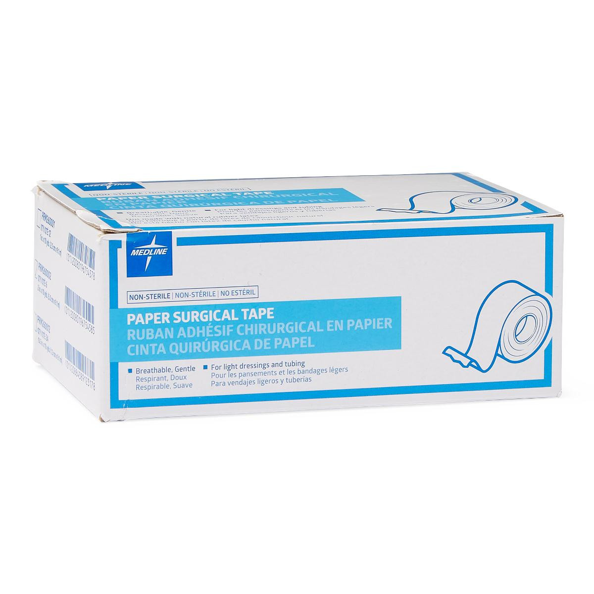 Medline Paper Medical Adhesive Tape, 10 yd roll, 1-3"