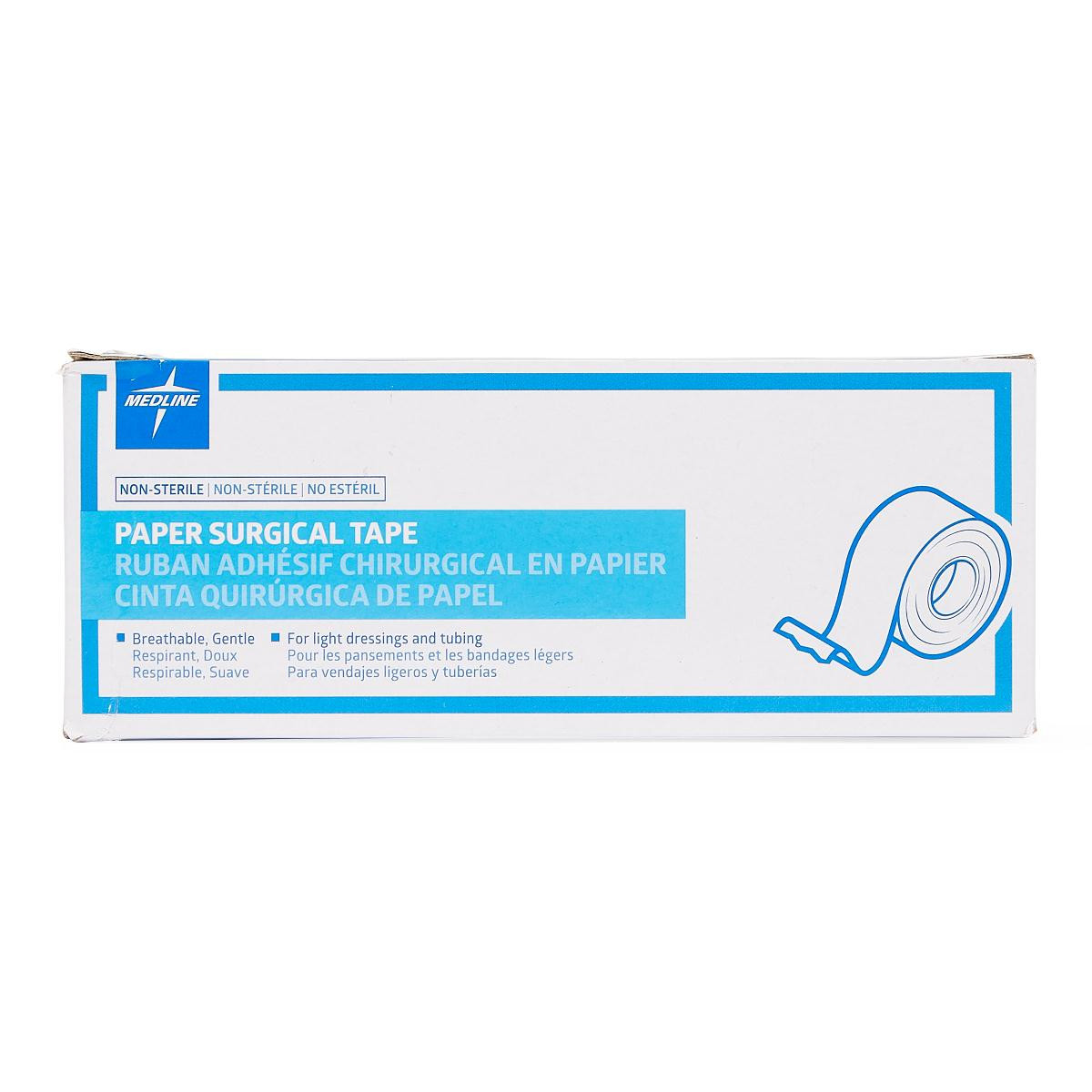 Medline Paper Medical Adhesive Tape, 10 yd roll, 1-3"