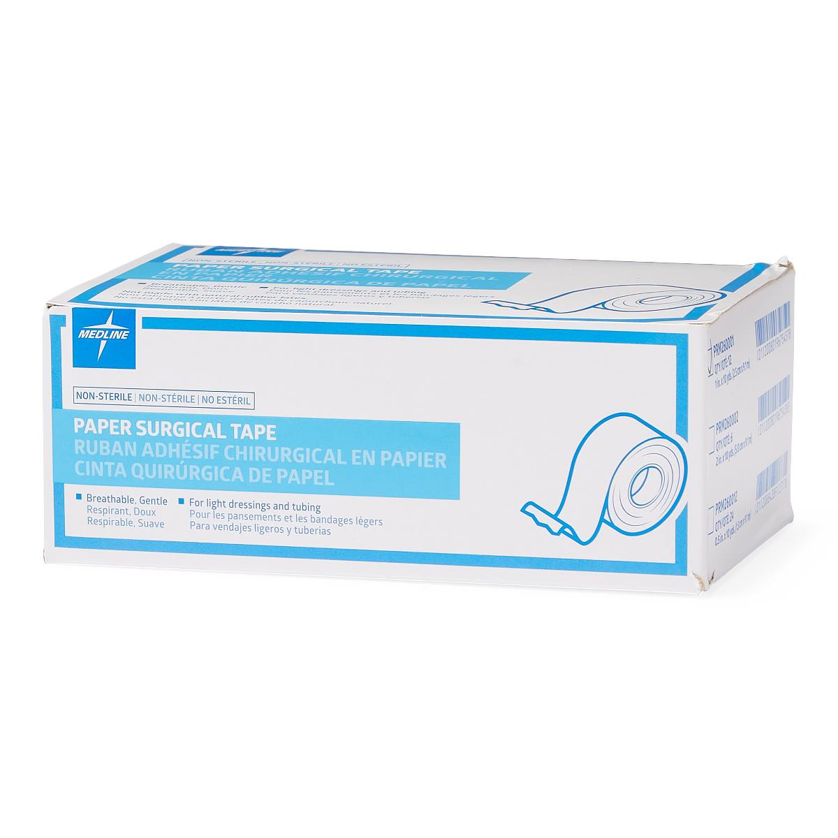 Medline Paper Medical Adhesive Tape, 10 yd roll, 1-3"