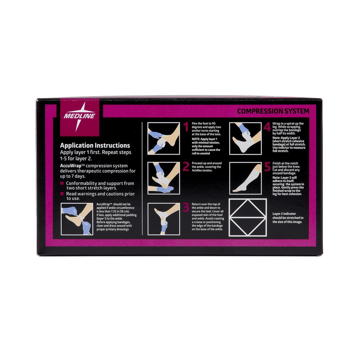Medline AccuWrap 2-Layer Compression Bandage System
