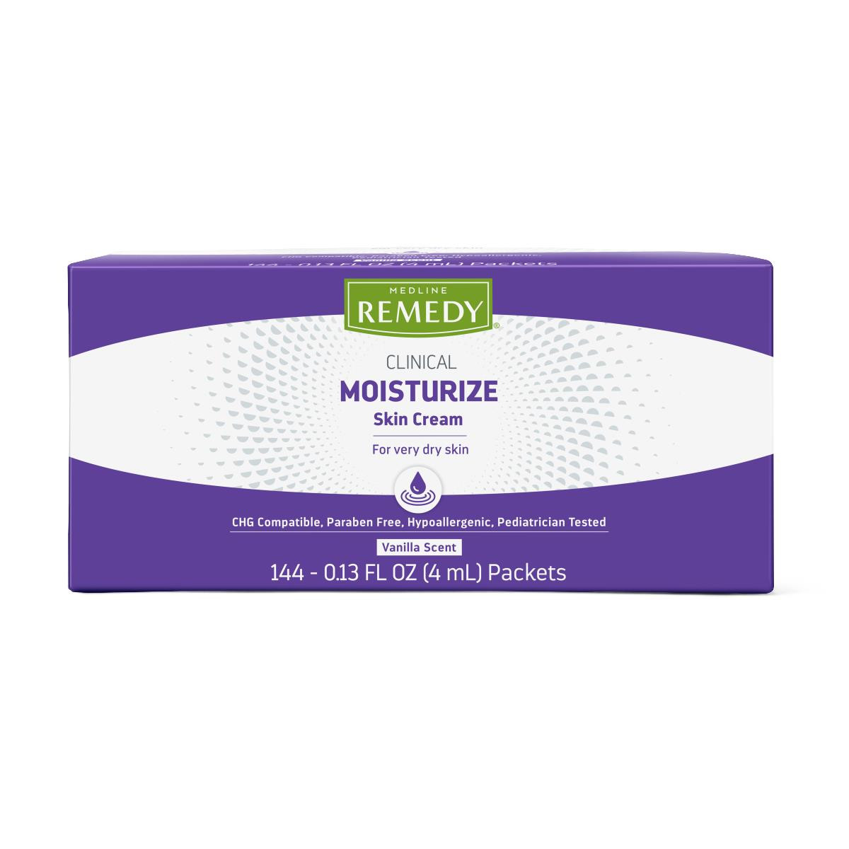 Medline Remedy Clinical Skin Cream, 4 mL Packet (144 packets)