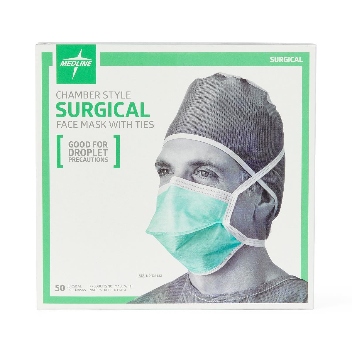 Medline Anti-Fog Duckbill Surgical Face Mask with Ties