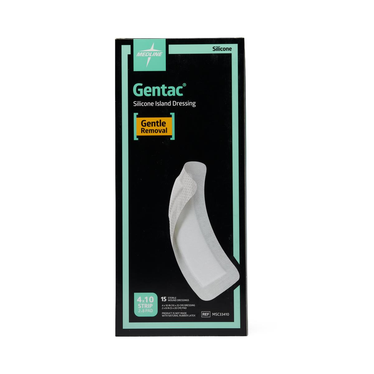 Medline Gentec Silicone Adhesive Island Wound Dressing