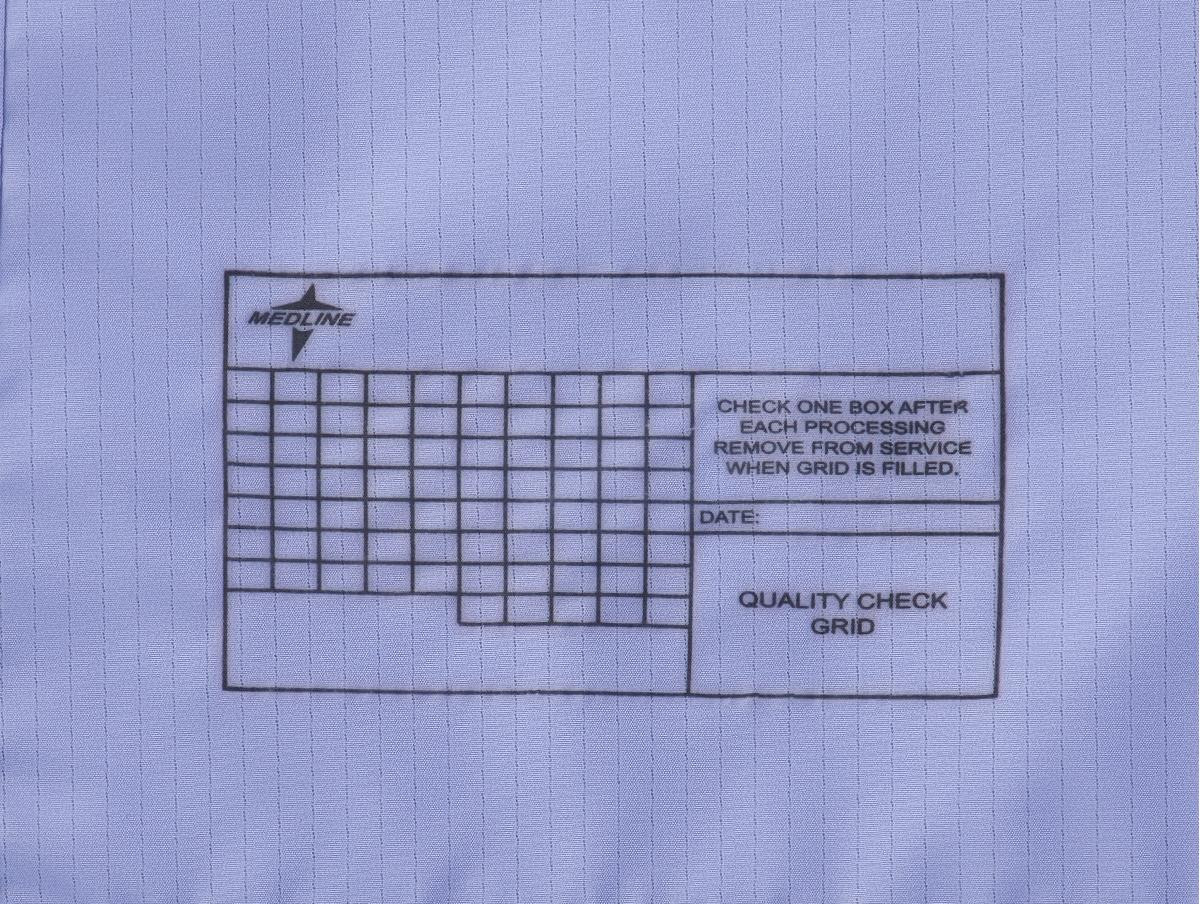 Medline Blue Blockade Reusable Cover Gown, 1-ply