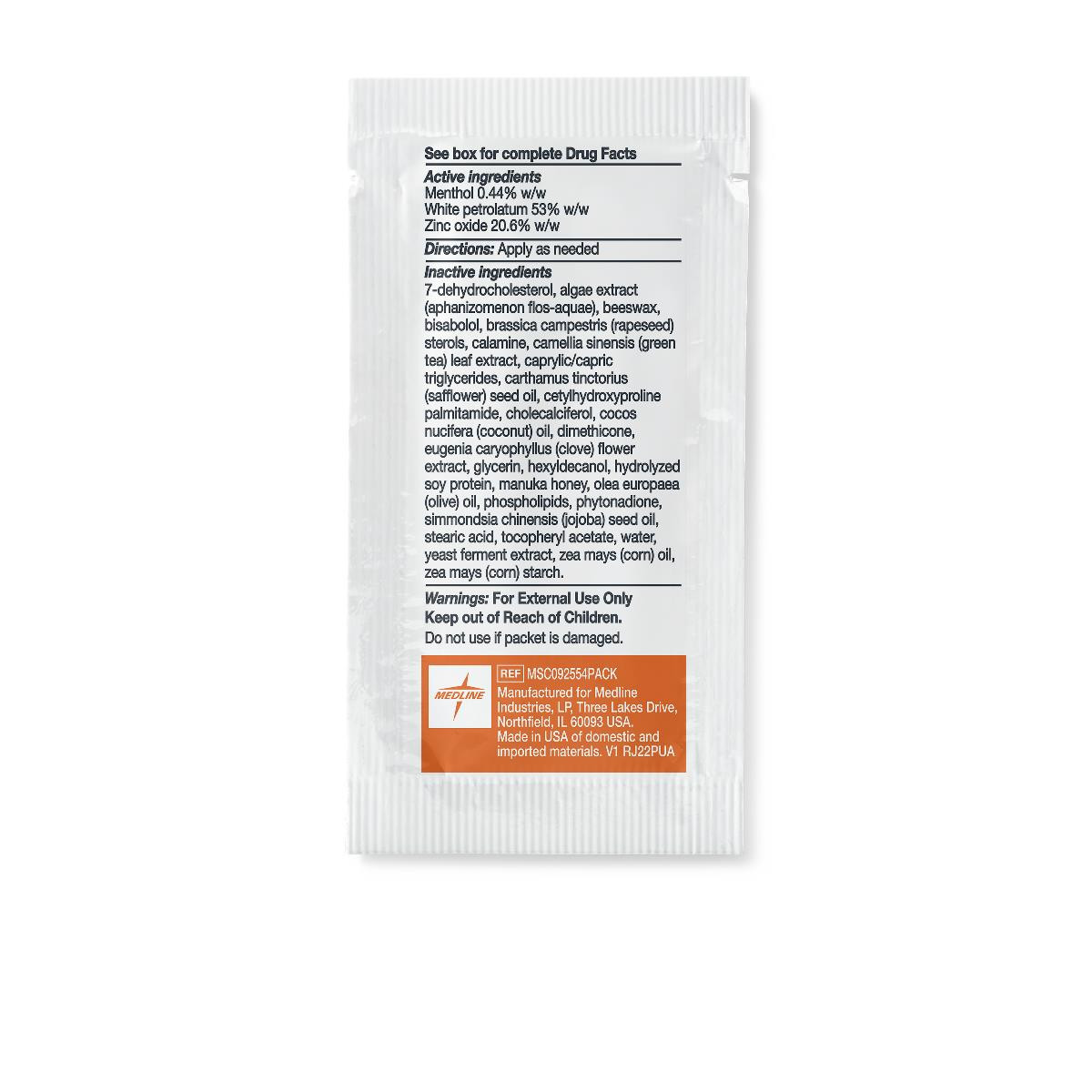 Medline Remedy Specialized Zinc Oxide Paste with Menthol