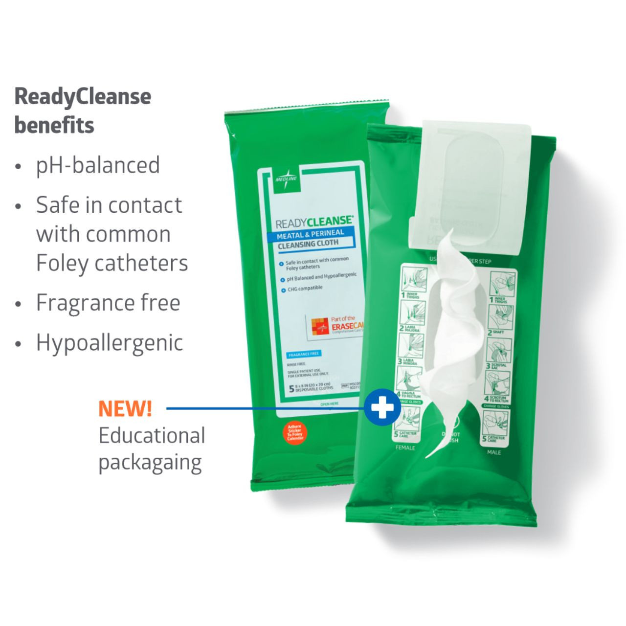 Medline ReadyCleanse Meatal & Perineal Care Cleansing Cloth