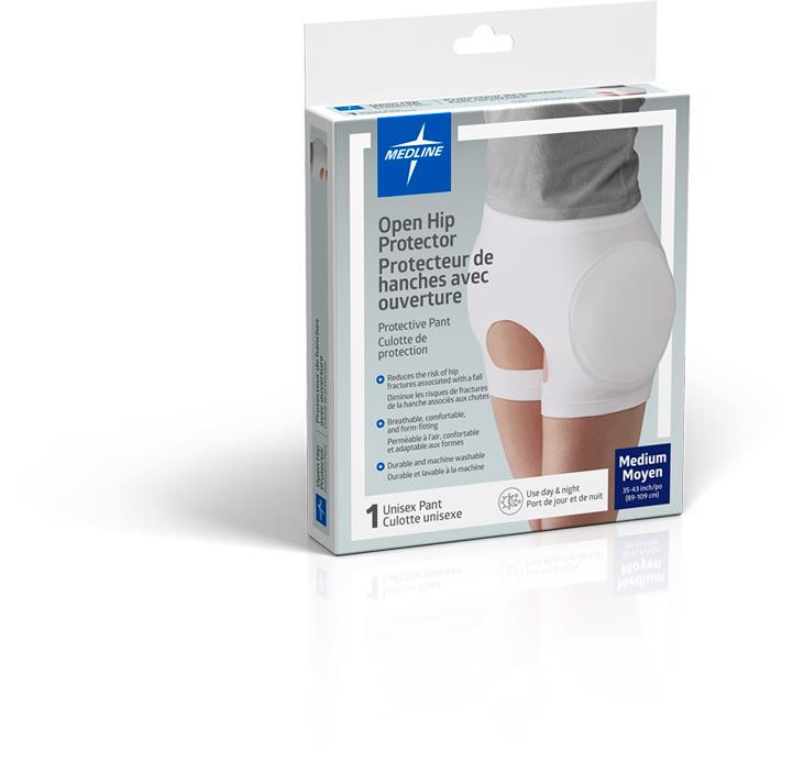 Medline Premium Hip Protector, Open and Closed Style, 10/cs