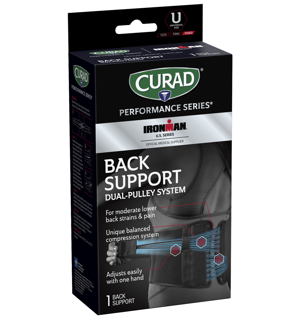 CURAD Performance Series Back Support with Dual-Pulley System