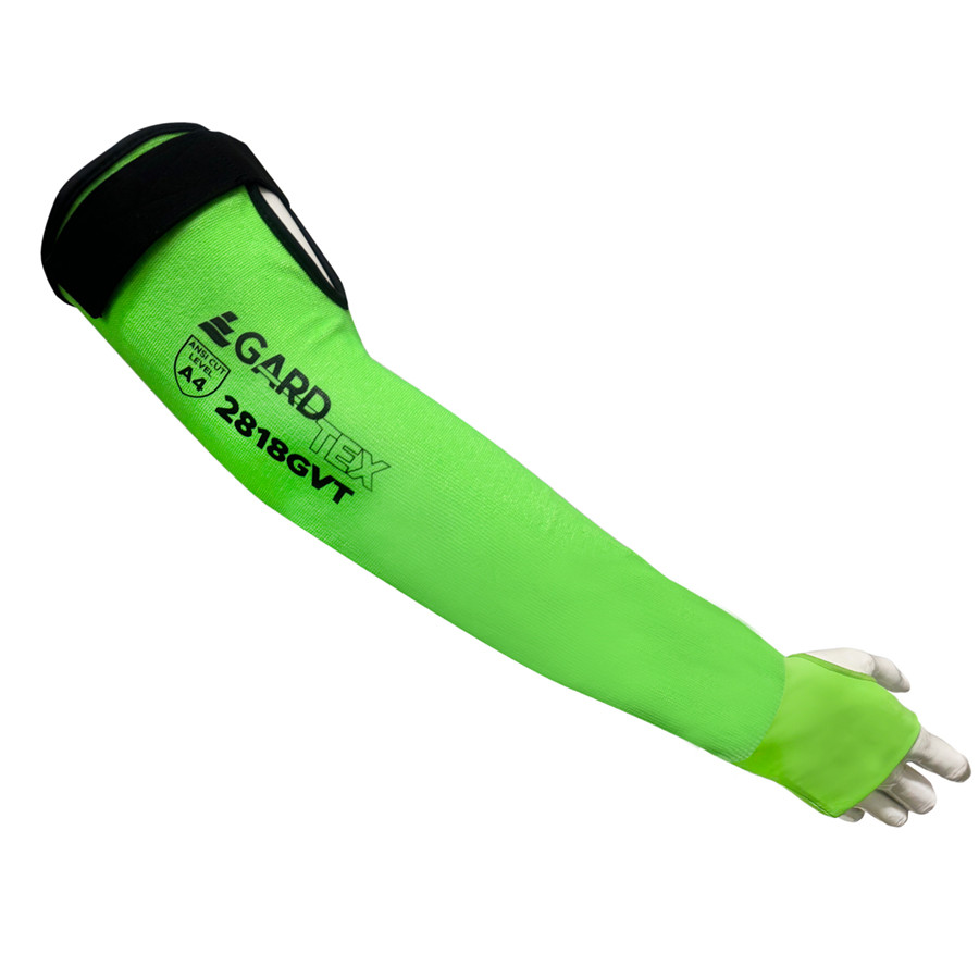 GardTex 18" Cut Resistant Sleeves with Hook and Loop Strap and Thumbhole