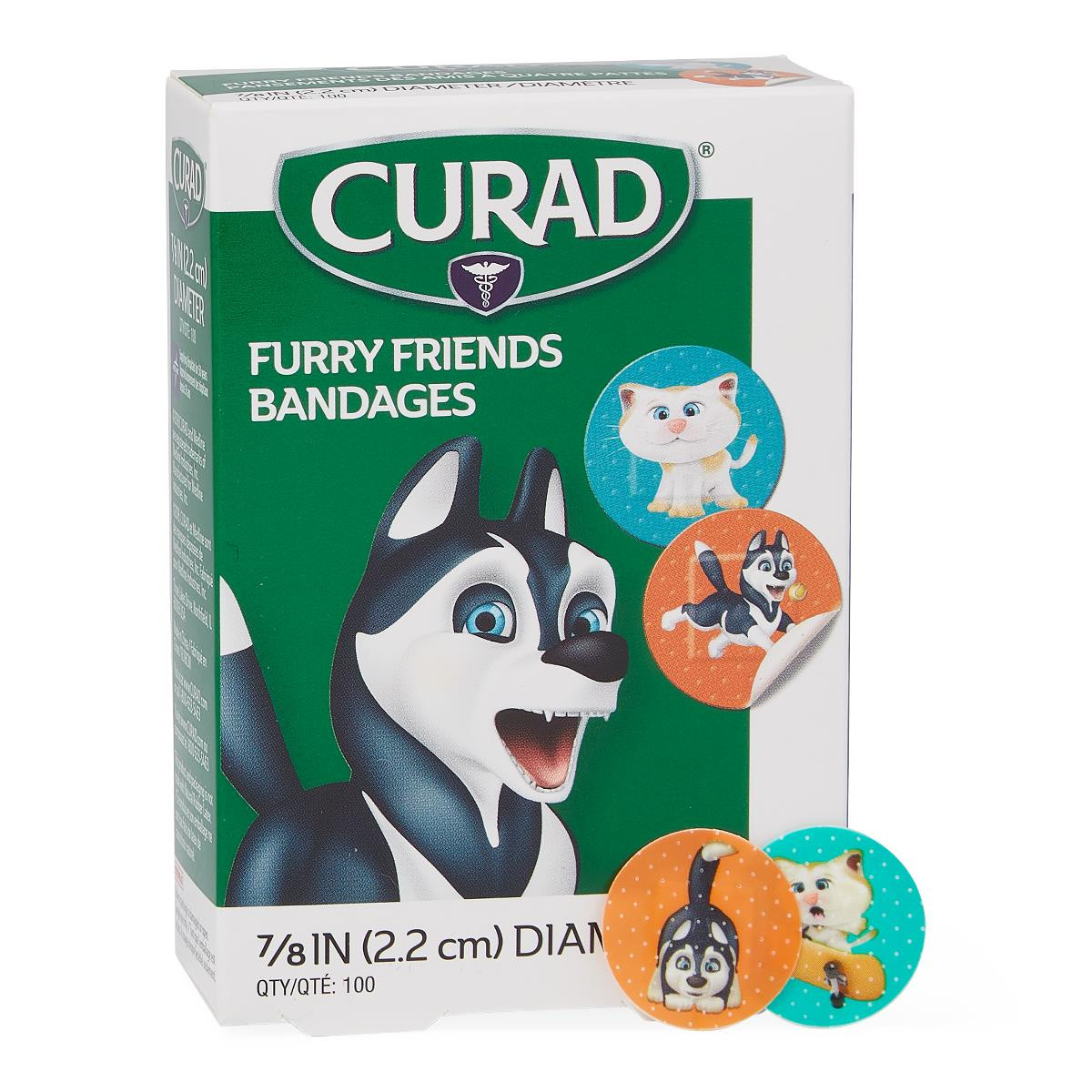 CURAD Kid's Plastic Adhesive Bandage, 4 Designs, 1200/case